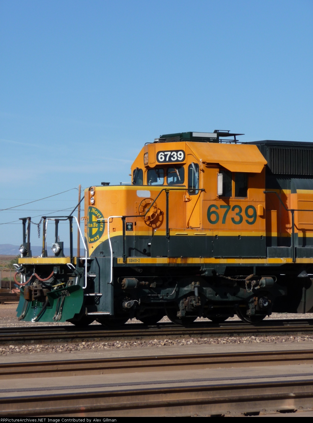 BNSF 6739 East, Cab Shot